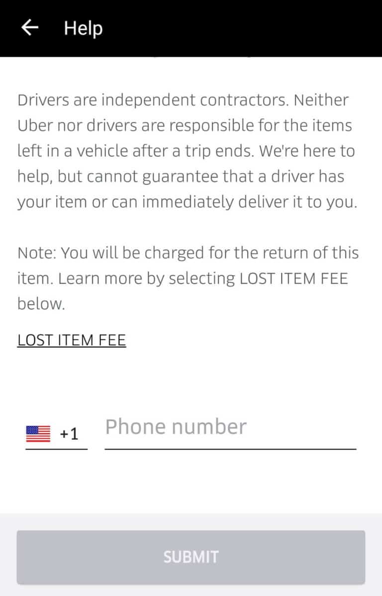 Uber Lost and Found: How to Get Back an Item You Left in an Uber Ride